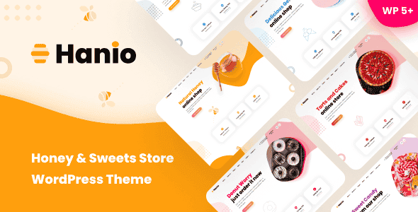 Hanio - Honey & Sweets Store WordPress Theme - Net1s.com