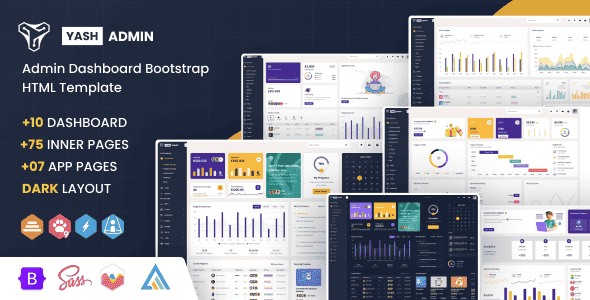 YashAdmin - Admin Dashboard Bootstrap HTML Template - Net1s.com